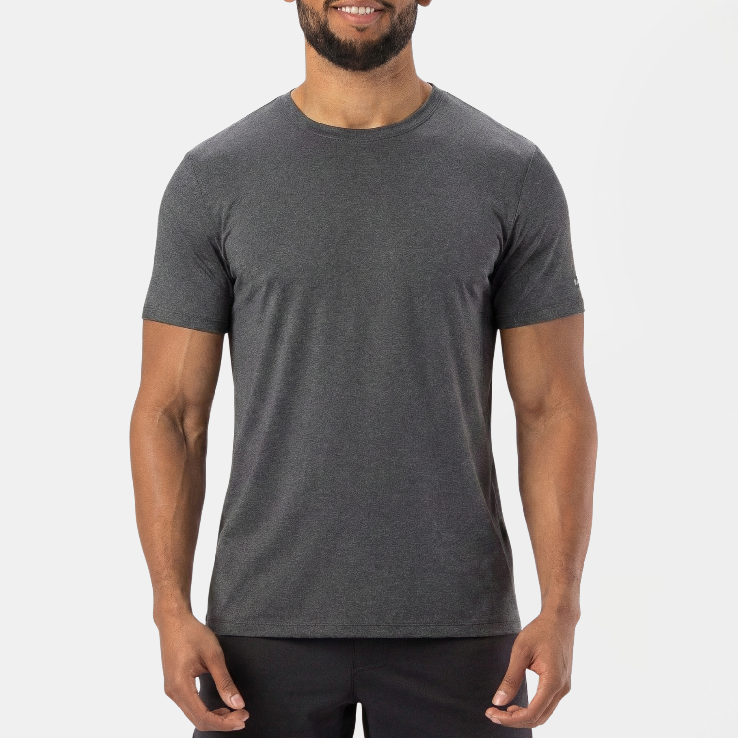 Men’s Performance Crew Tee in Black | HYLETE